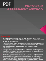 Assessment - Essential Elements of Portfolio | PDF | Pedagogy | Teaching