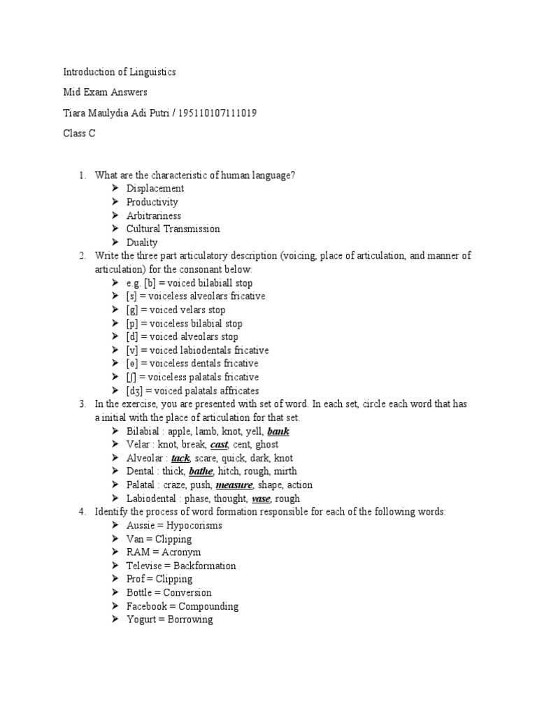 Introduction of Linguistics | PDF