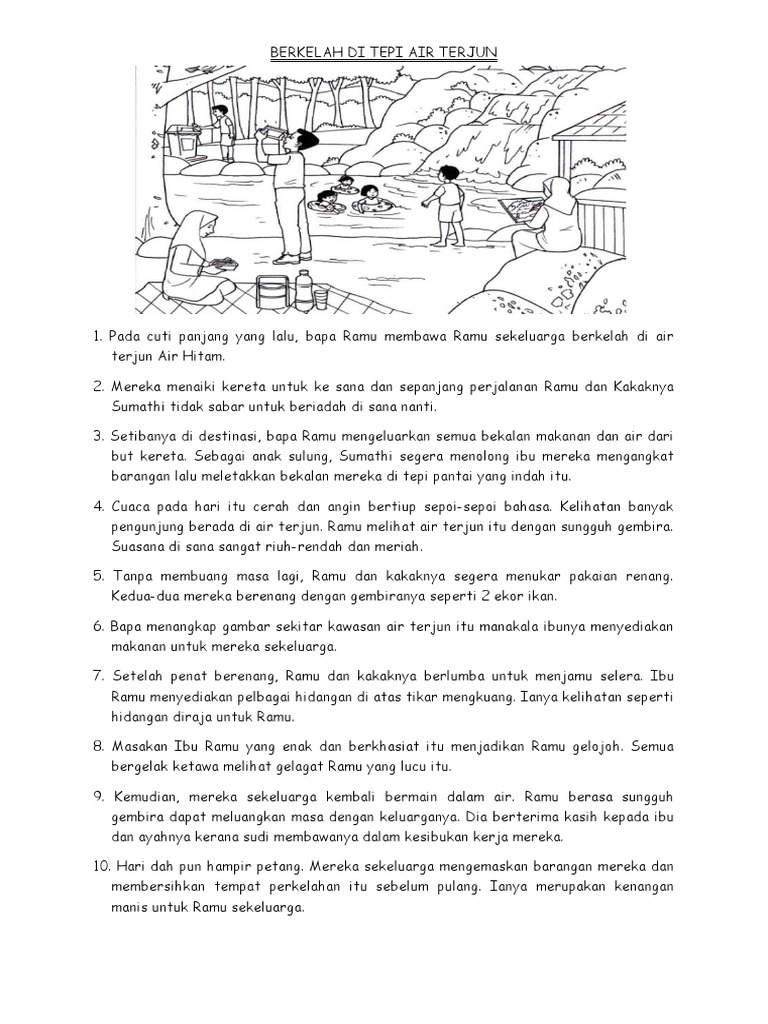 Berkelah Di Tepi Air Terjun | PDF