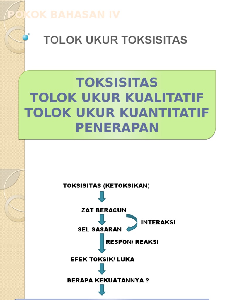 Tolok Ukur Toksisitas | PDF