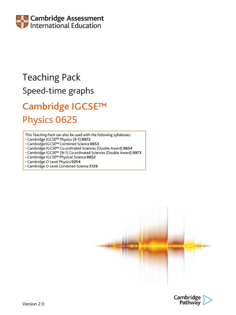 Speed Time Teaching Pack | PDF | Experiment | Speed