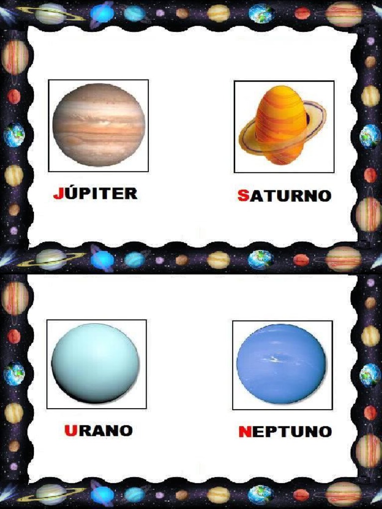 Vocabulario Espacio | PDF