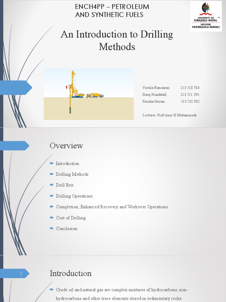 Drilling Methods Topic 2 | PDF | Oil Well | Casing (Borehole)