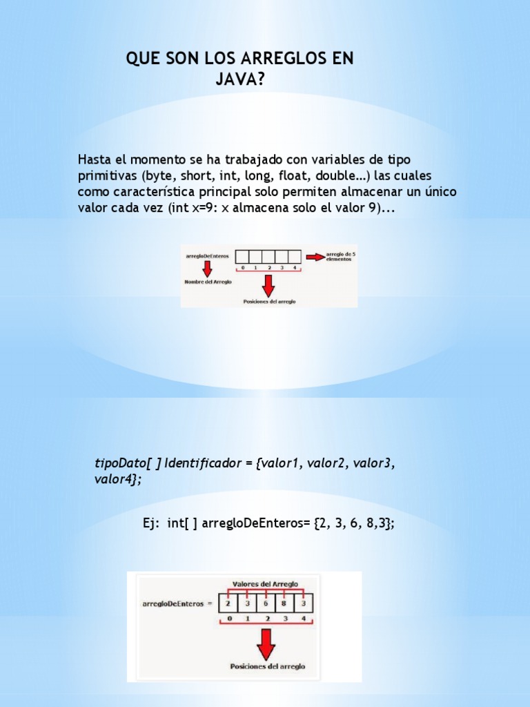 Diapositivas Array | PDF | Estructura de datos de matriz | Objeto ...