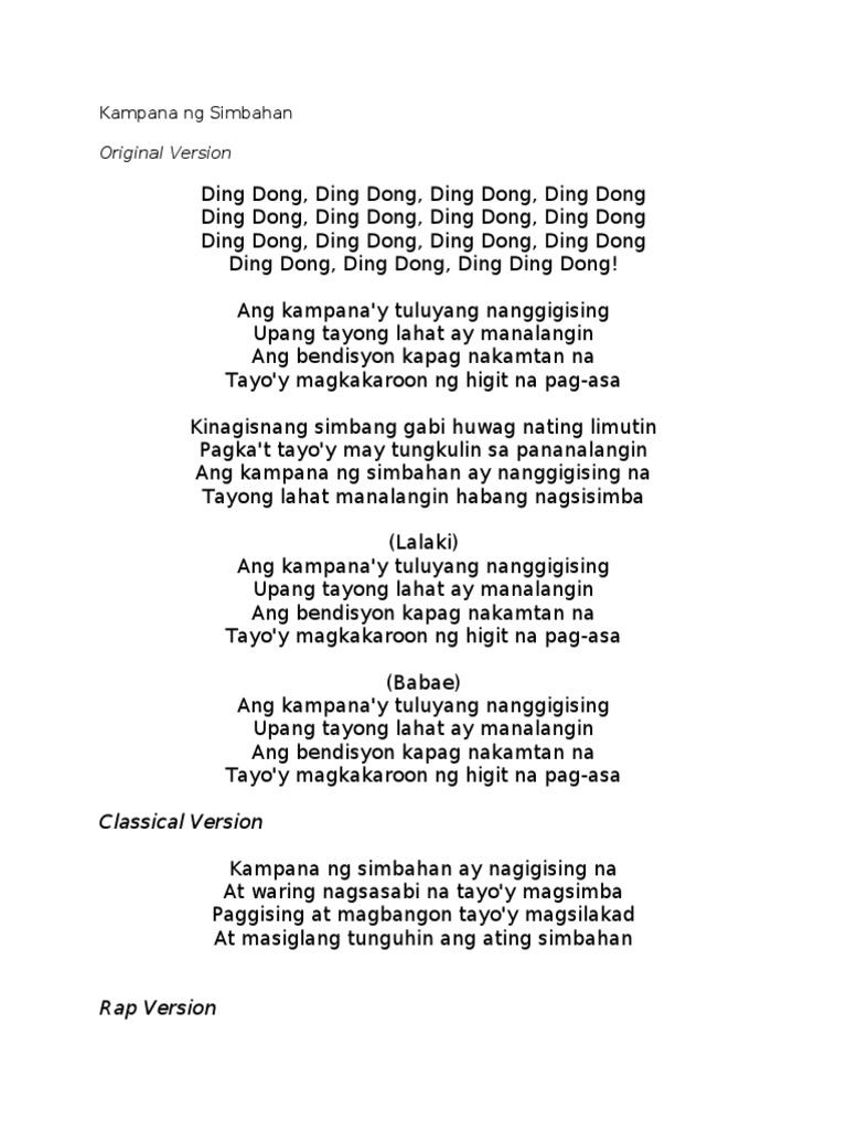 Kampana NG Simbahan | PDF