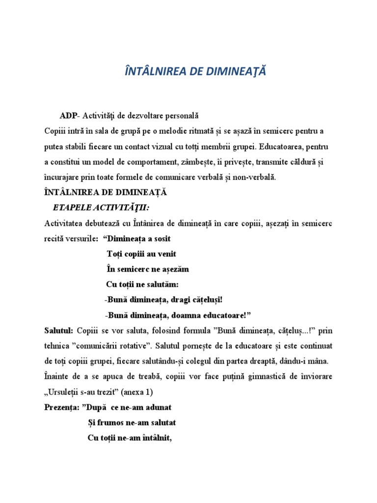 Proiect. Scenariu Didactic | PDF