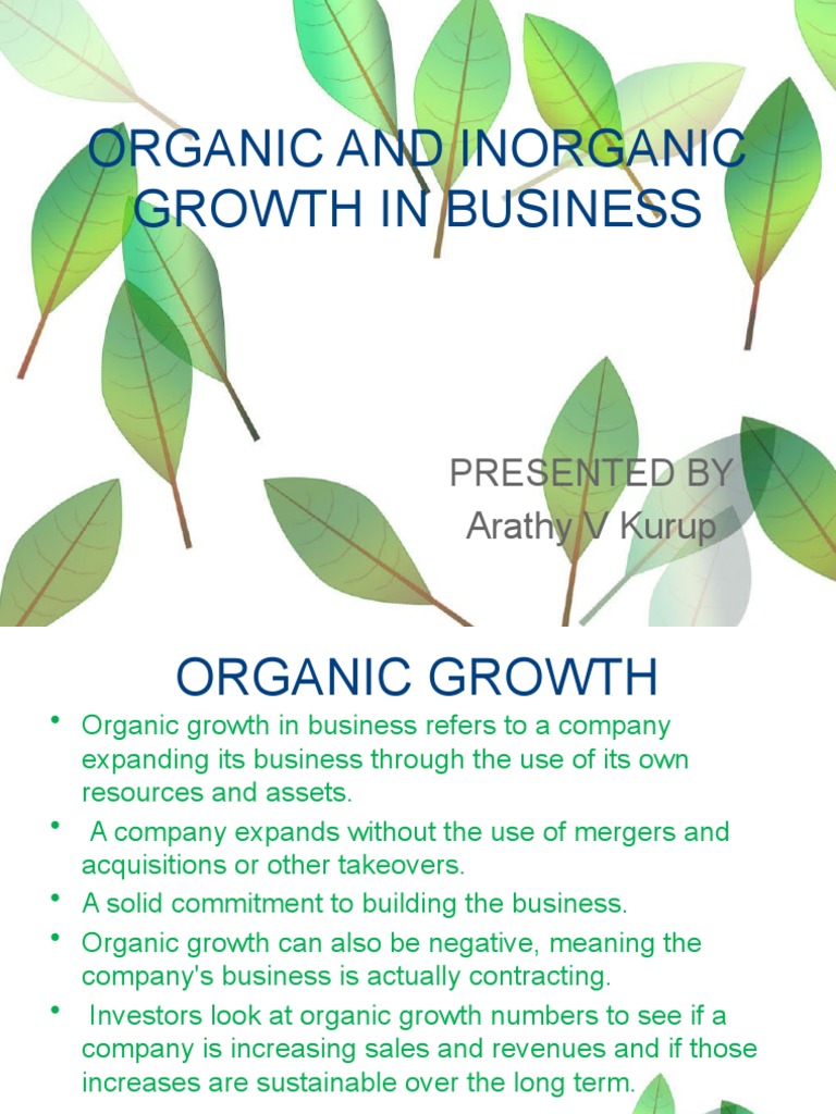 Organic and Inorganic Growth in Business