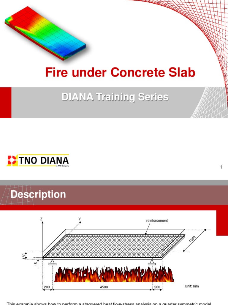 Fire Analysis of Concrete Slab Model | PDF | Heat Transfer | Finite ...