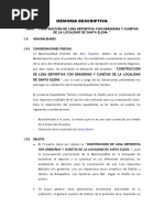 Modelo de Informe Tecnico de Losa Deportiva | PDF