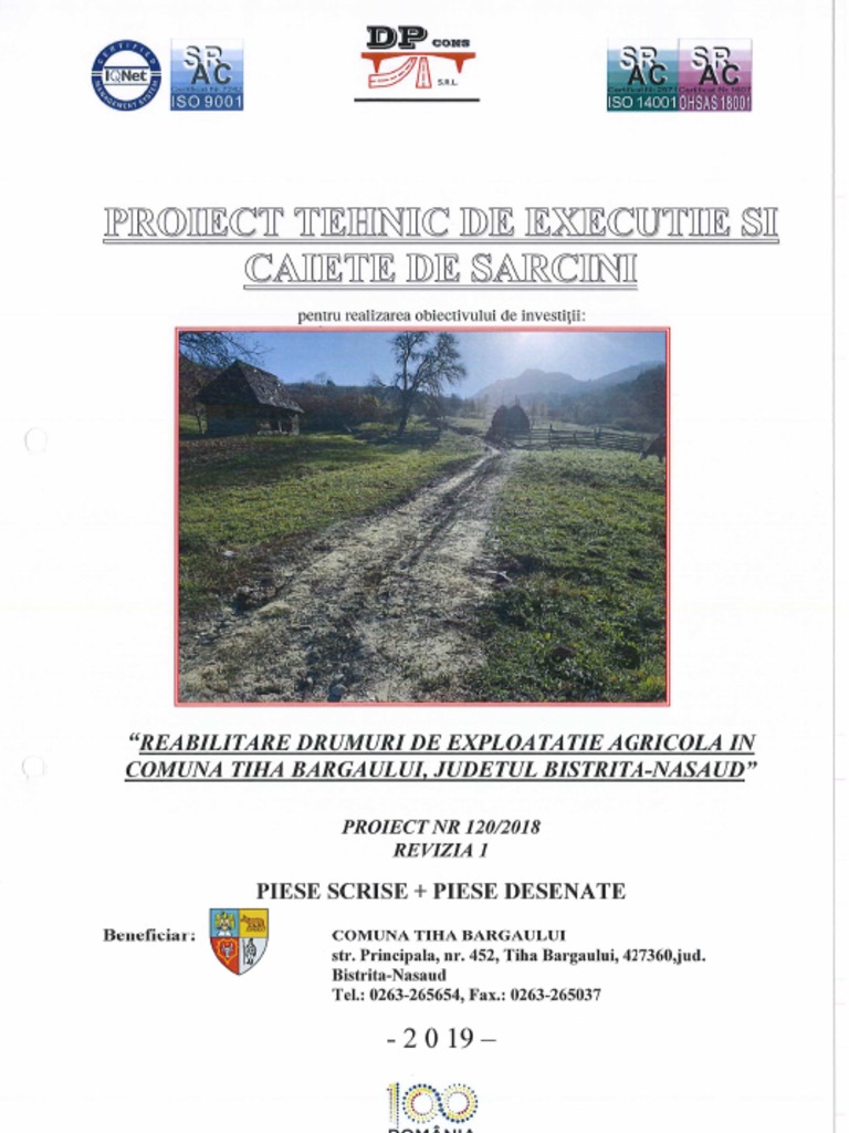 Proiect Tehnic Modificat1 PDF | PDF