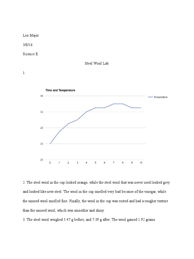Steel Wool Lab | PDF