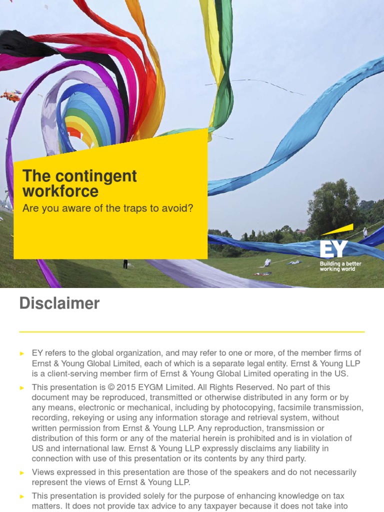 Ey The Contingent Workforce | PDF | Employment | Outsourcing