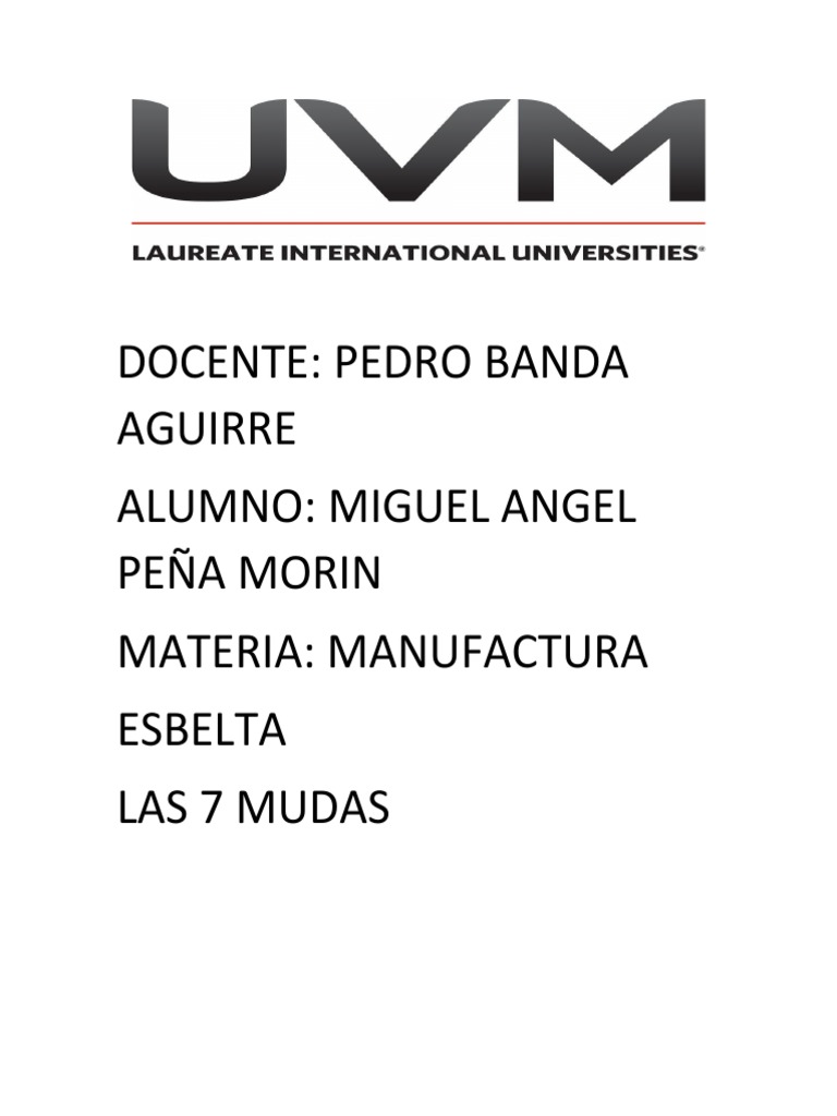 Las 7 Mudas Pdf Inventario Cliente
