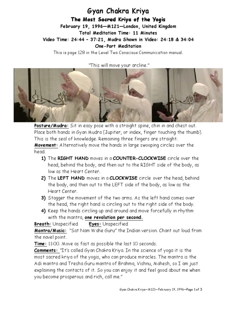 Gyan Chakra Kriya | Download Free PDF | Yoga | Mind–Body Interventions