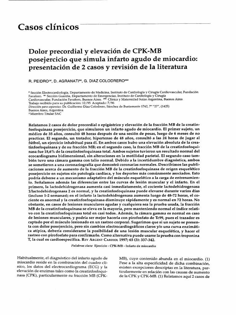 Caso Clinico Perfil Cardiaco PDF | PDF | Electrocardiografia | Fisiología