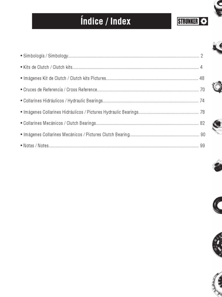 Catalogo 2018 Embragues y Collarines Strunker | PDF | Fabricantes de ...