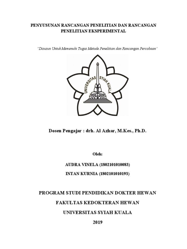 Rancob PENYUSUNAN RANCANGAN PENELITIAN DAN RANCANGAN PENELITIAN ...