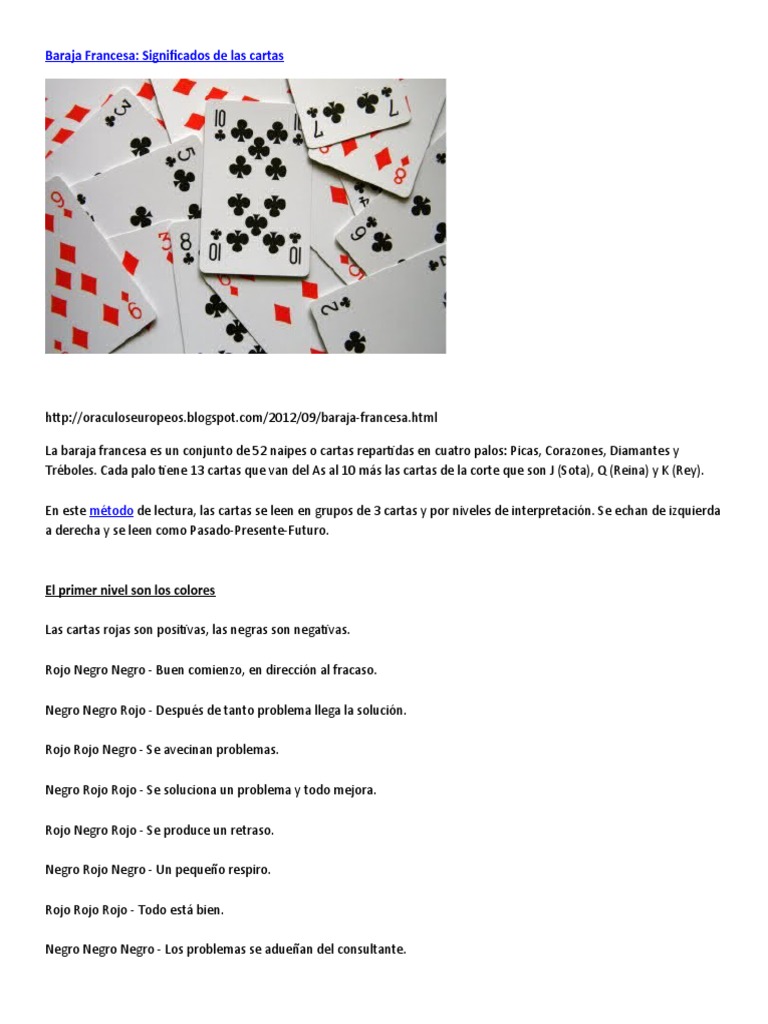 Baraja Francesa | PDF | Corazón | Familia