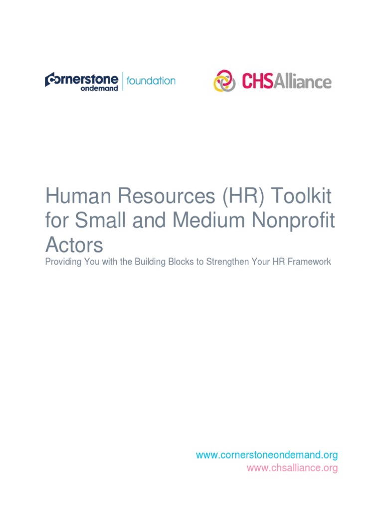 HR Toolkit for Nonprofit Organizations | PDF | Recruitment | Human ...