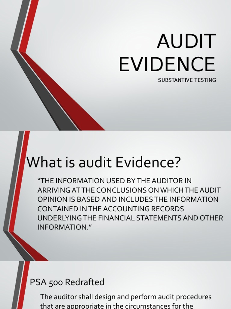 Understanding Audit Evidence and Procedures | PDF | Financial Audit ...