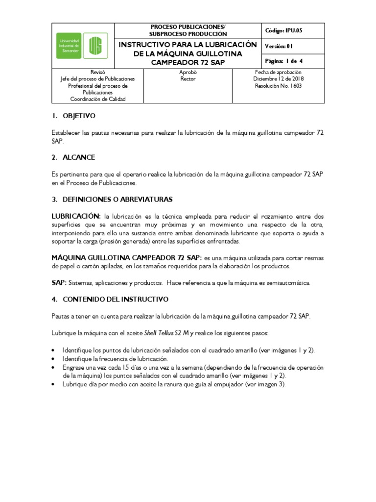 Instrucctivo | PDF | Lubricante | Science