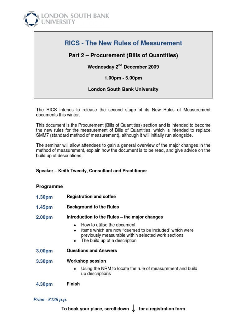 New Rules of Measurement: Procurement Guide | PDF | Credit Card | Invoice