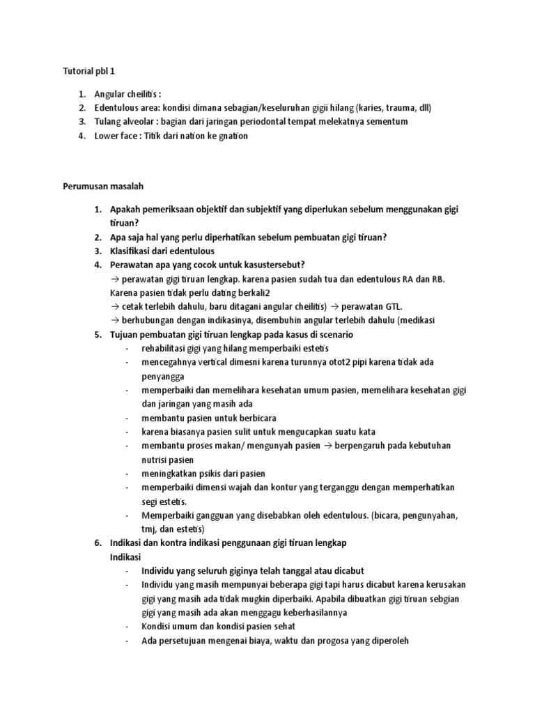 Tutorial PBL 1 | PDF | Kajian Bahasa Asing | Kesehatan Holistik