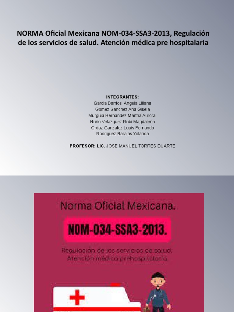 Enfermera A Tu Cuidado NORMA Oficial Mexicana, 50% OFF