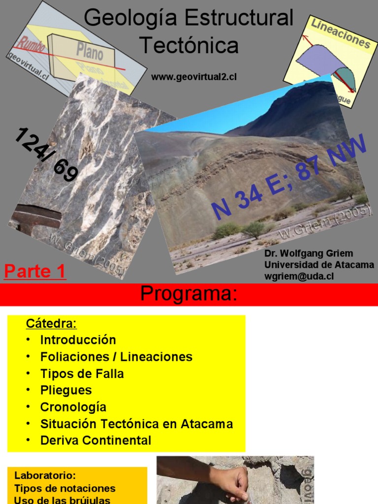 Geología Estructural01 | PDF | Falla (geología) | Estrato