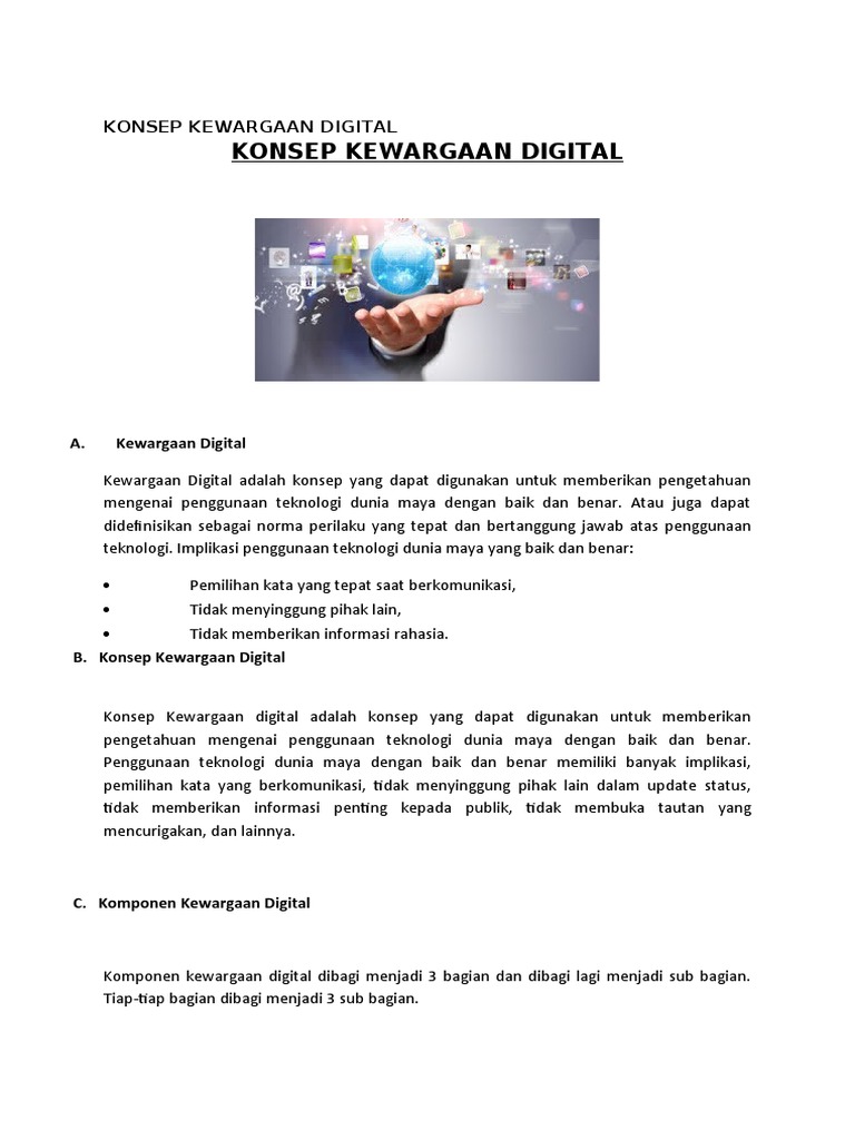 Konsep Kewargaan Digital | PDF | Komputer