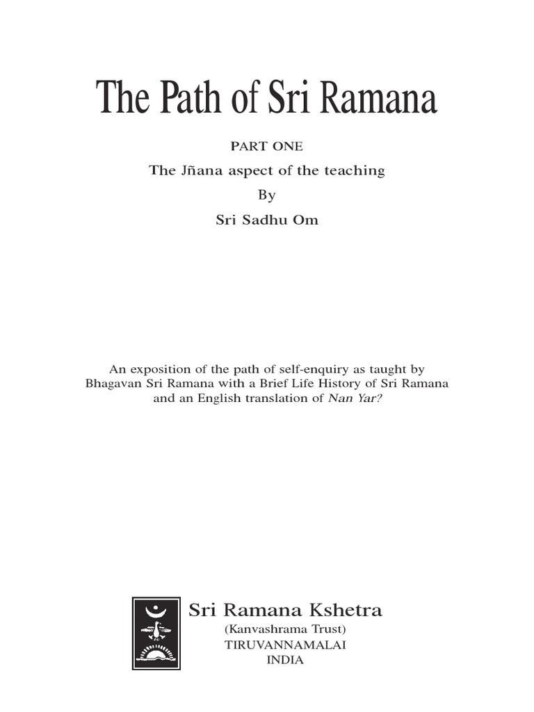 The Path of Sri Ramana Part One PDF | PDF