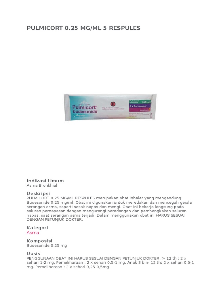 PULMICORT & Combivent | PDF