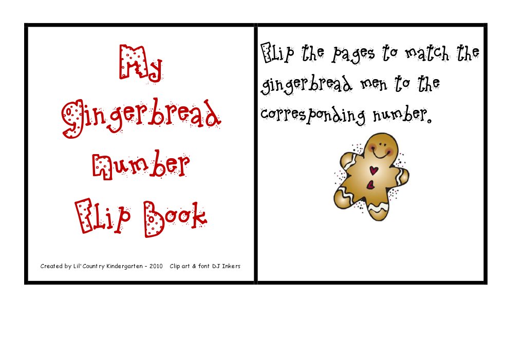 My Gingerbread Men Number Flip Book 1-20 | PDF | Home & Garden