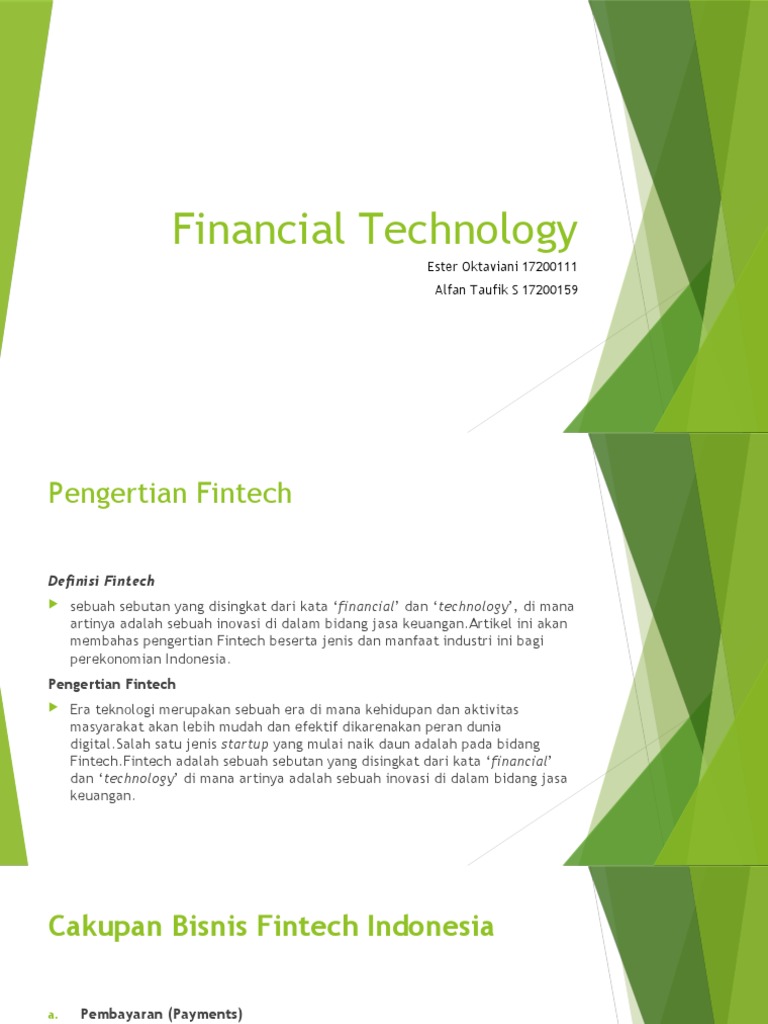 Financial Technology | PDF