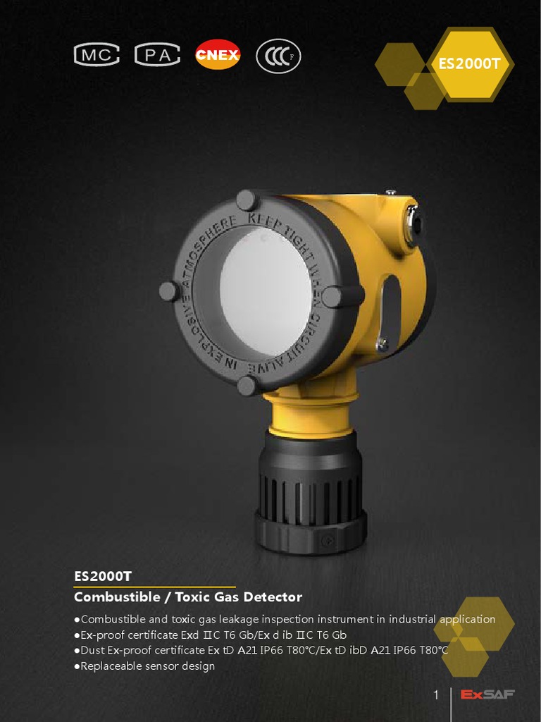 ES2000T Product Manual | PDF | Methanol | Sensor