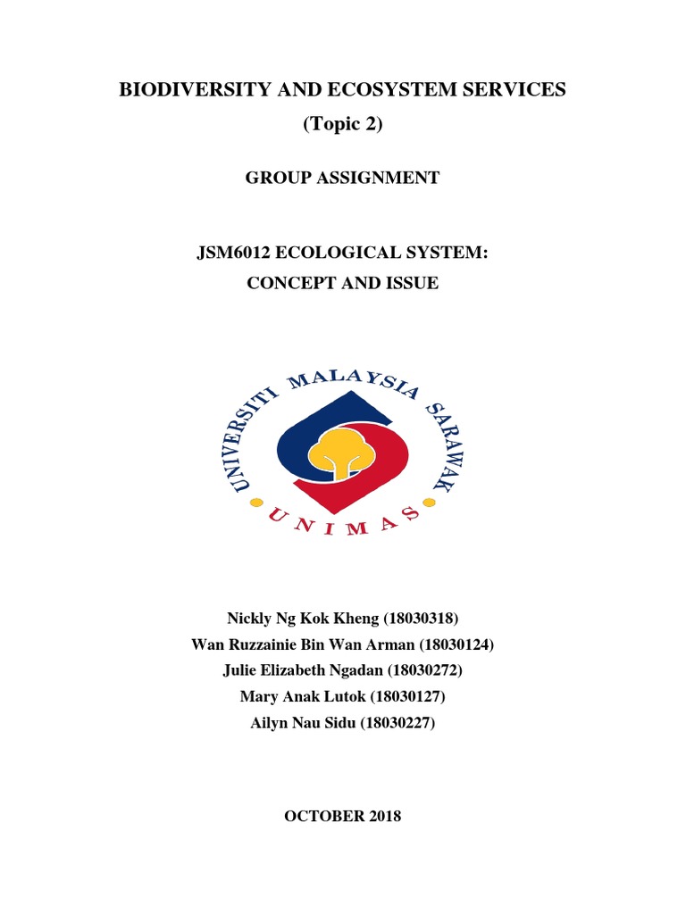 Ecology Students' Group Project | PDF | Ecosystem Services | Biodiversity