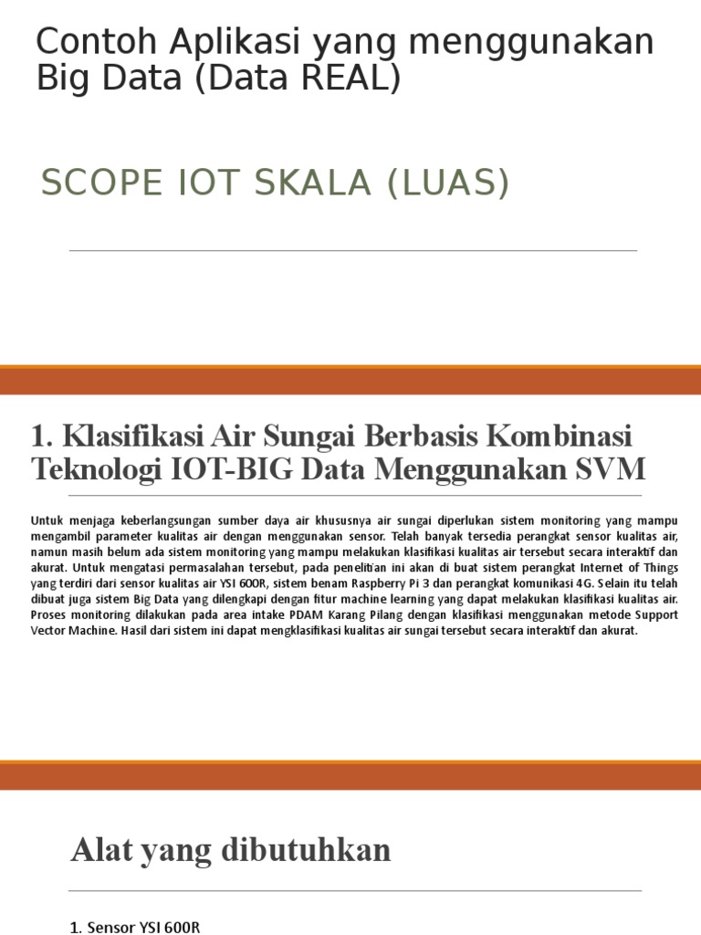 Contoh Aplikasi Yang Menggunakan Big Data Skala Besar | PDF