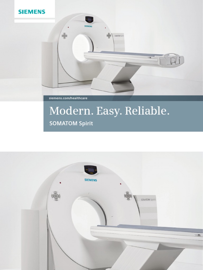 Siemens Somatom Spirit | PDF | Ct Scan | Medical Imaging