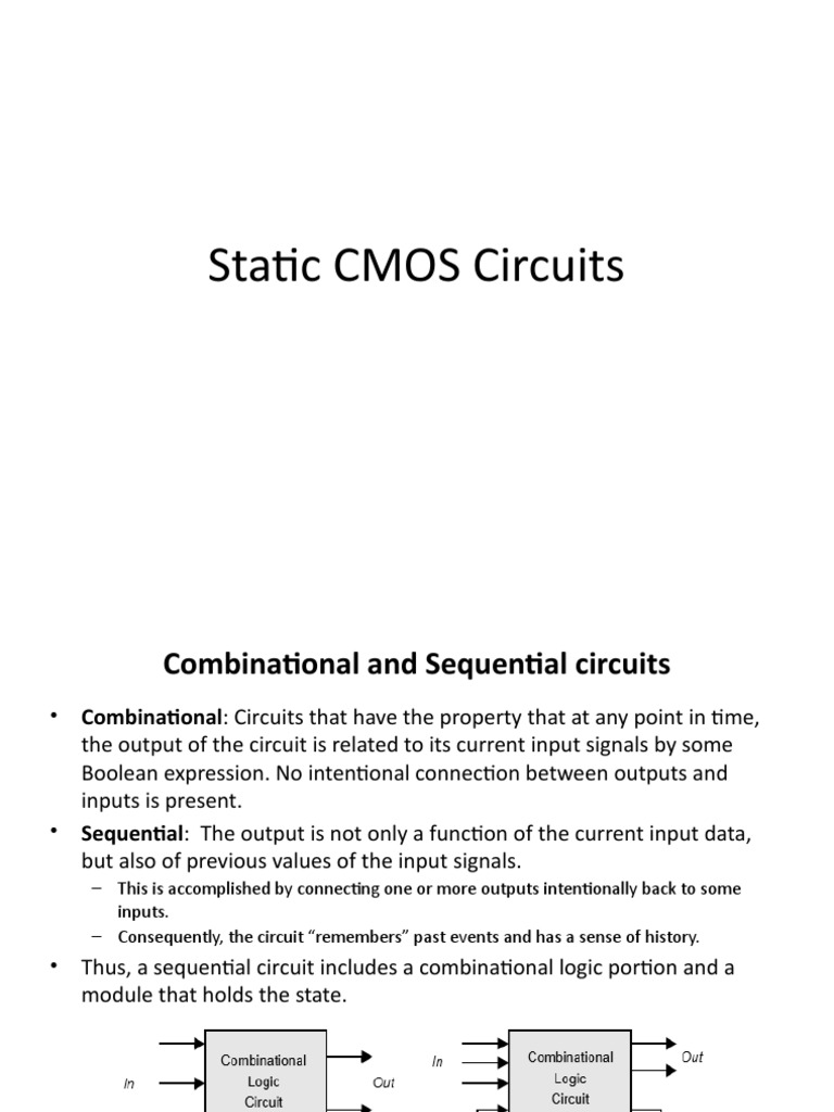 Static CMOS and Dynamic Circuits | PDF | Logic Gate | Cmos