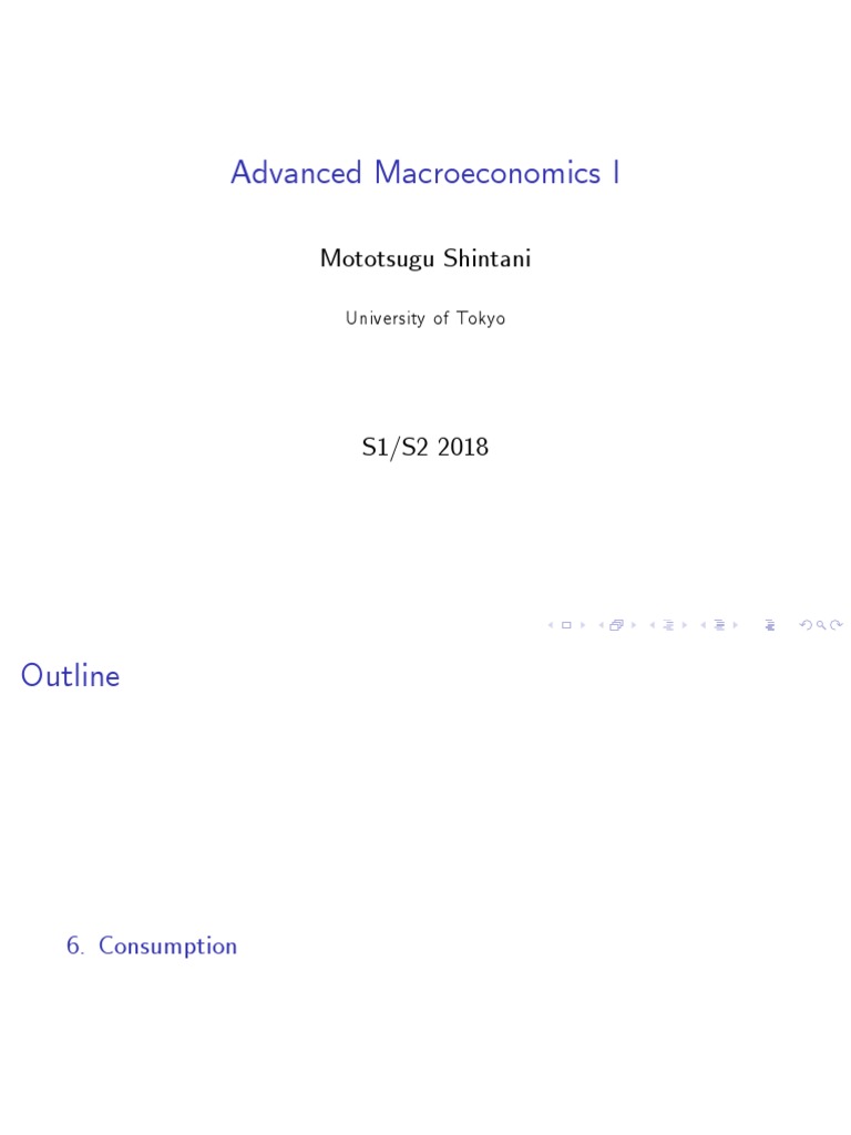 Ramsey - Model.Advanced Macroeconomics I | PDF | Scientific Theories ...