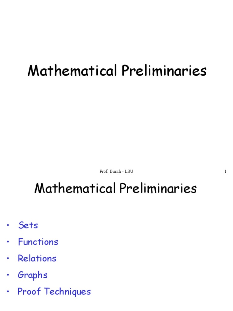 Mathematical Preliminaries | PDF | Theoretical Computer Science ...