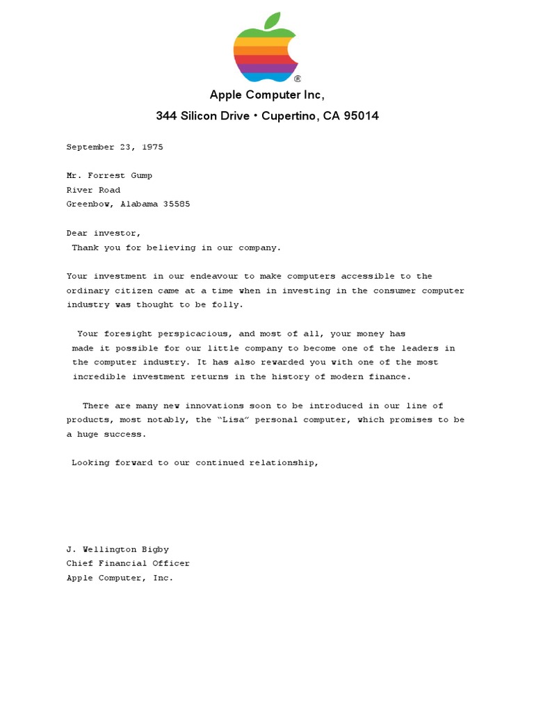Apple Letter PDF
