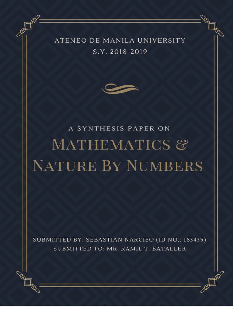 A Synthesis Paper On Mathematics and Nature by Numbers | PDF | Teaching ...