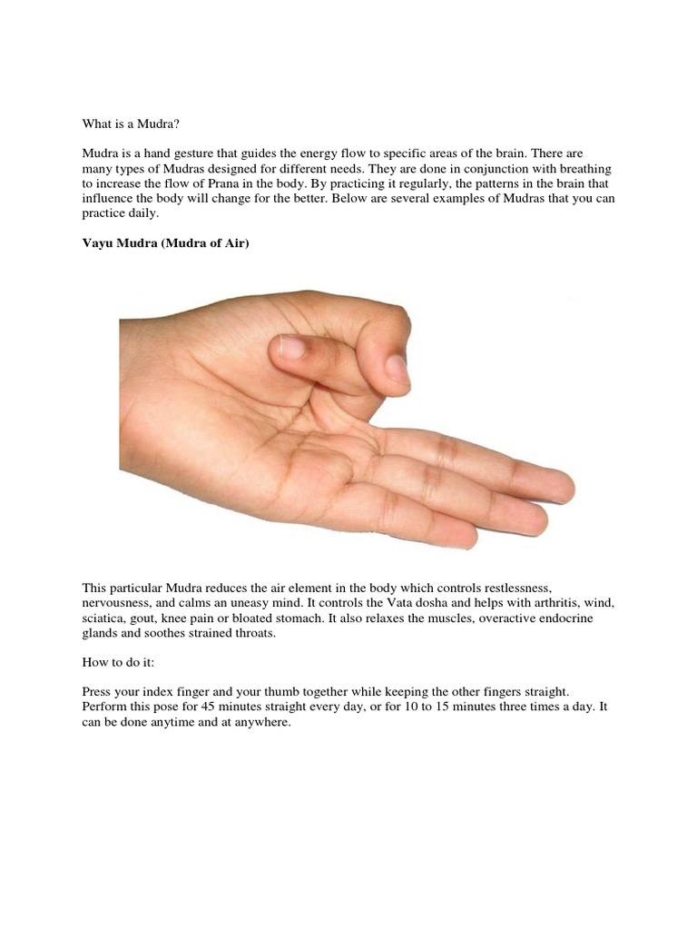 Mudras | PDF | Finger | Exhalation