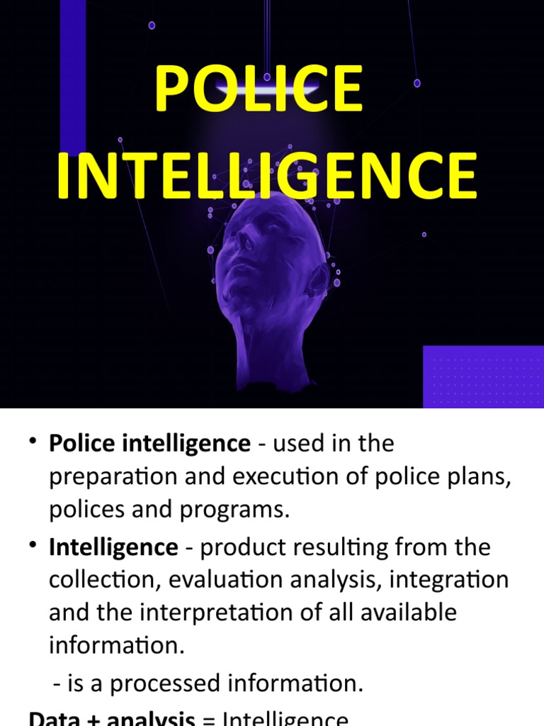 Police Intelligence | PDF | Counterintelligence | Security Clearance