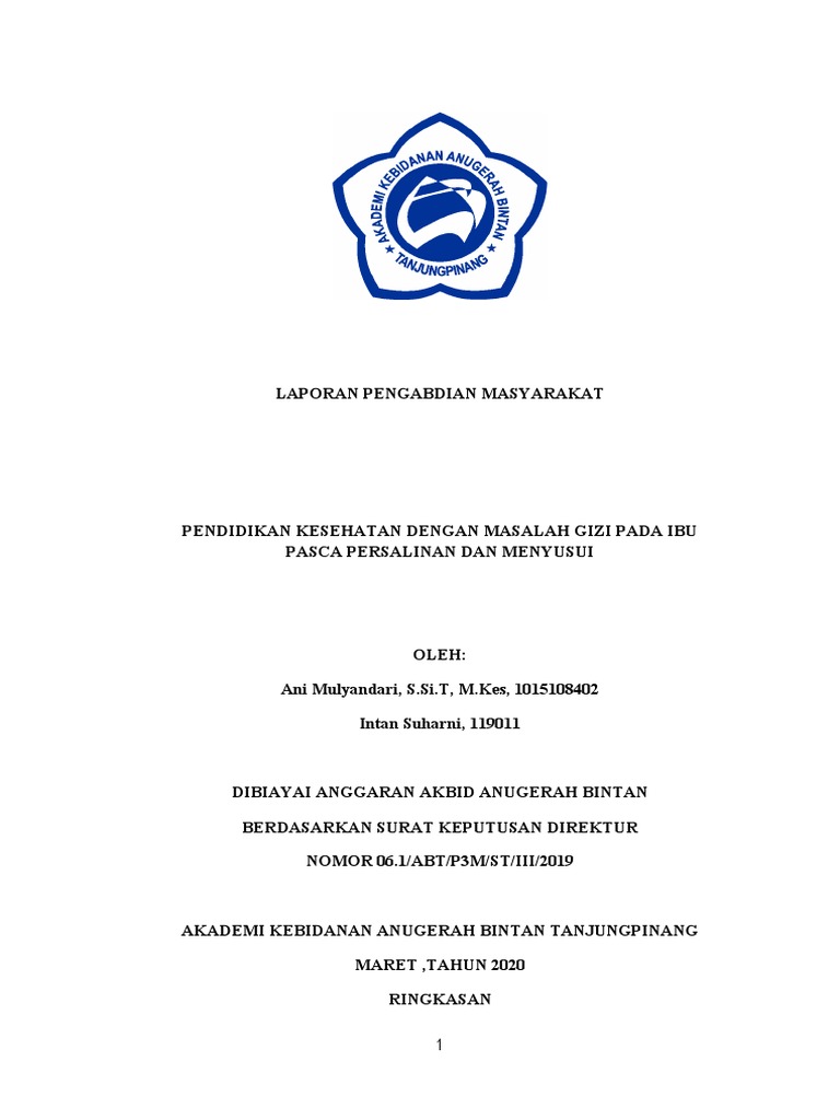 Laporan Penyuluhan Intan Suharni | PDF