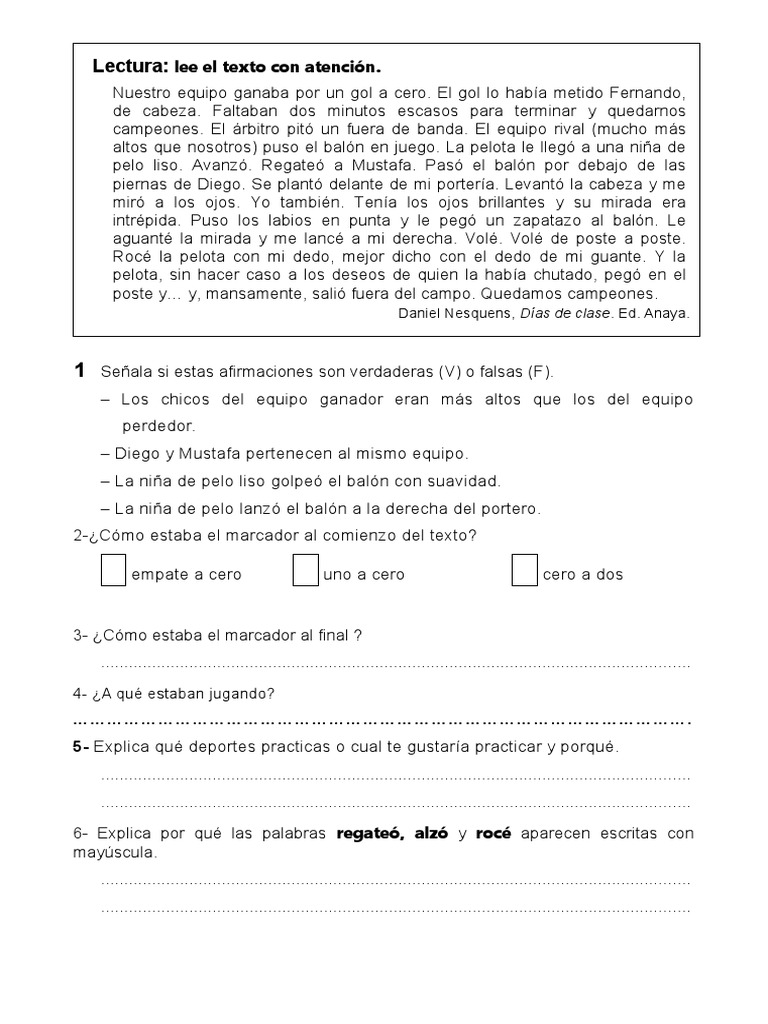 Lectura Futbol | PDF | Asociación de Futbol | Ocio