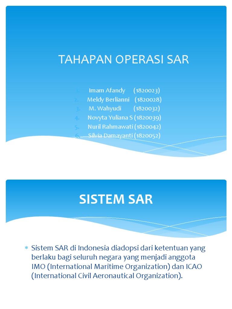 Tahapan Operasi Sar | PDF