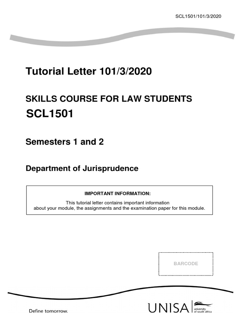 Skills Course For Law Students Assignment Module 2020 | PDF | Burden Of ...