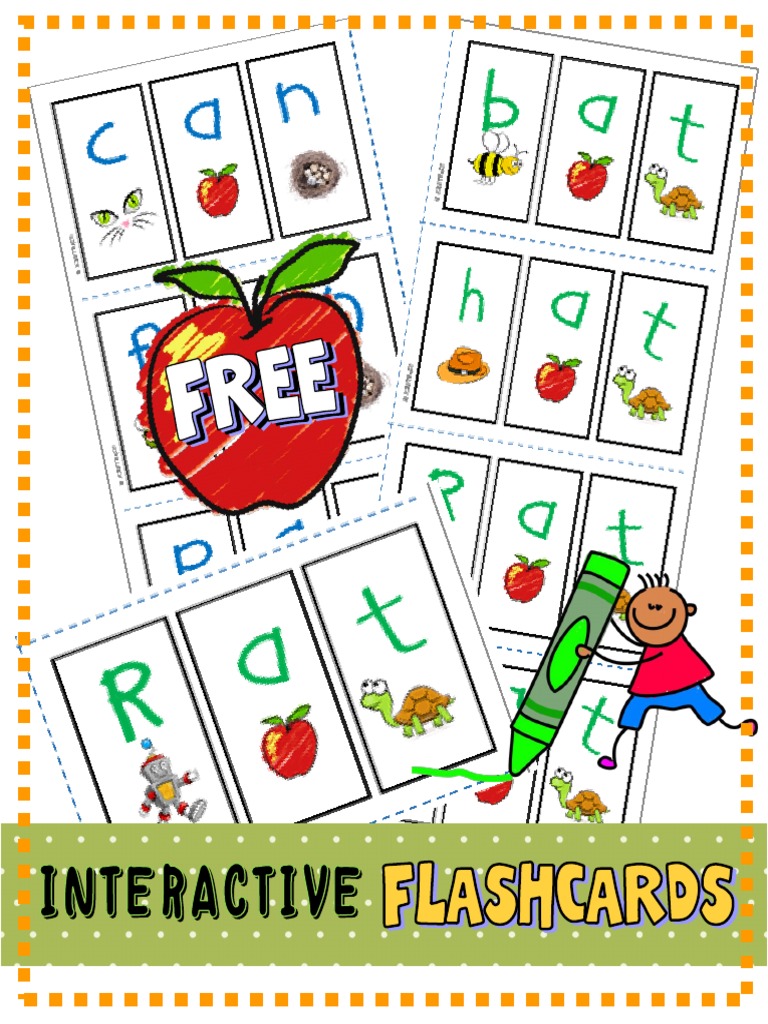 Flashcards CVC Mystery Words | PDF | Phonics | Writing